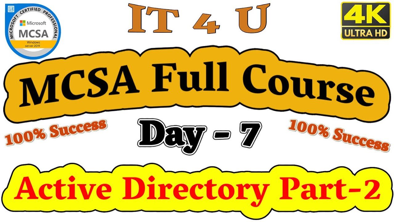 MCSA Full Course Day 7: Active Directory Part - 2 (Types of Domain ...